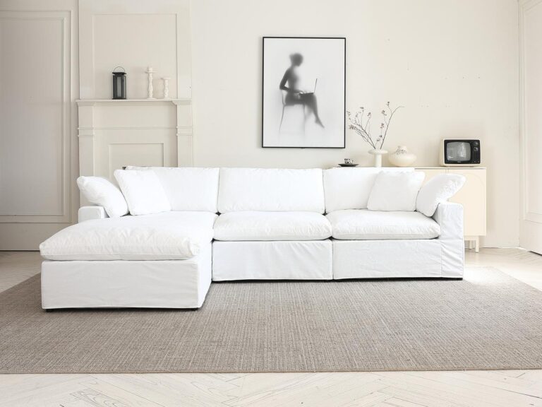 Nubes Cloud Classic 4-Piece Modular Sofa Includes Ottoman - Intuition Decor