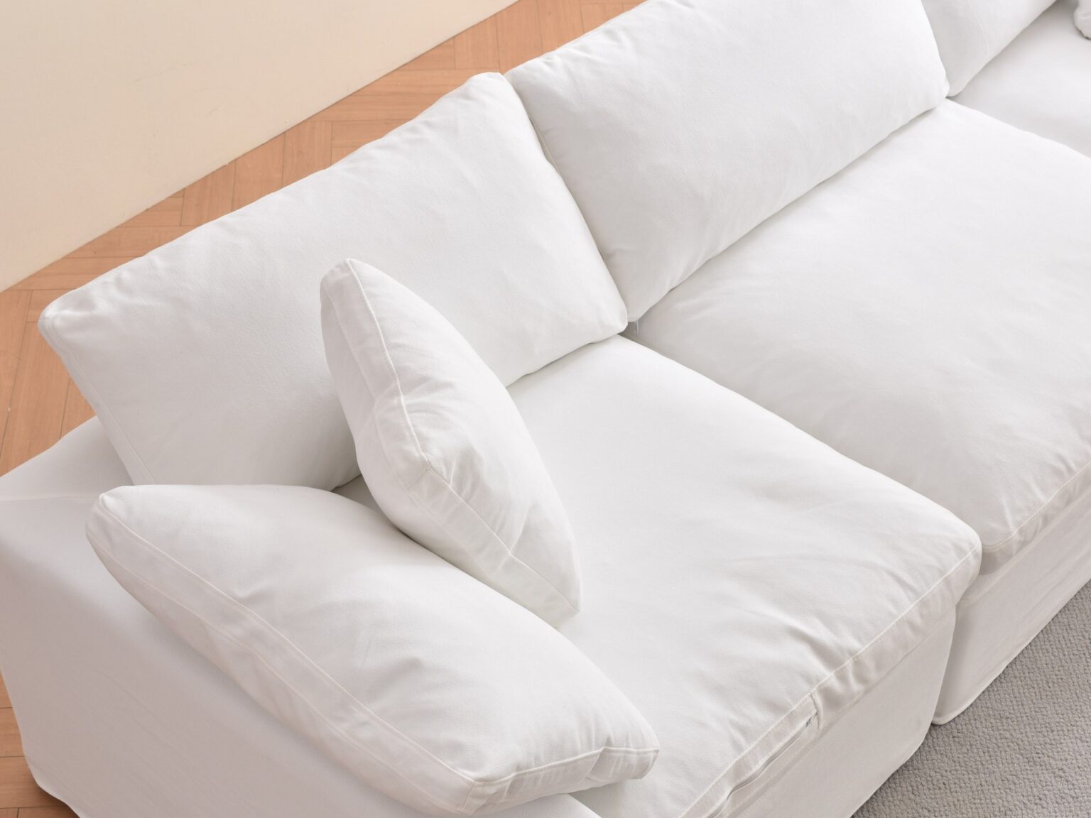 Nubes Cloud Classic 6-Piece Modular Sofa Includes 2 Ottomans ...