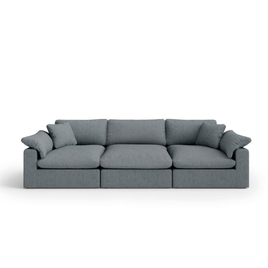 Nubes Cloud Classic 4-Piece Modular Sofa Includes Ottoman - Intuition Decor