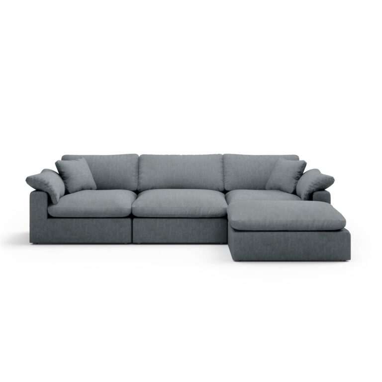 Nubes Cloud Classic 5-Piece Modular Sofa Includes Ottoman - Intuition Decor