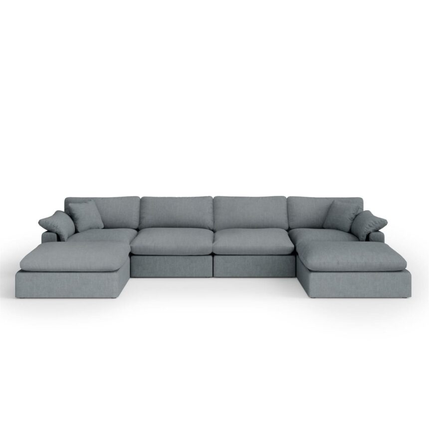 Nubes Cloud Classic 4-Piece Modular Sofa Includes Ottoman - Intuition Decor