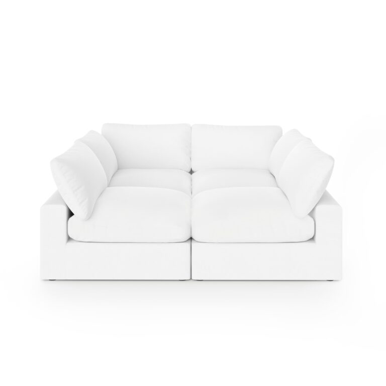 Nubes Cloud Classic 4-Piece Modular Sofa Includes Ottoman - Intuition Decor