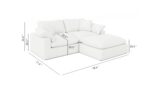 Nubes Cloud Classic 3-Piece Modular Sofa (Includes Ottoman) - Intuition ...